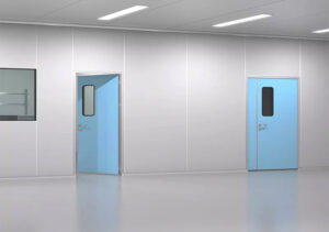 The advantages of a frameless glass clean room door