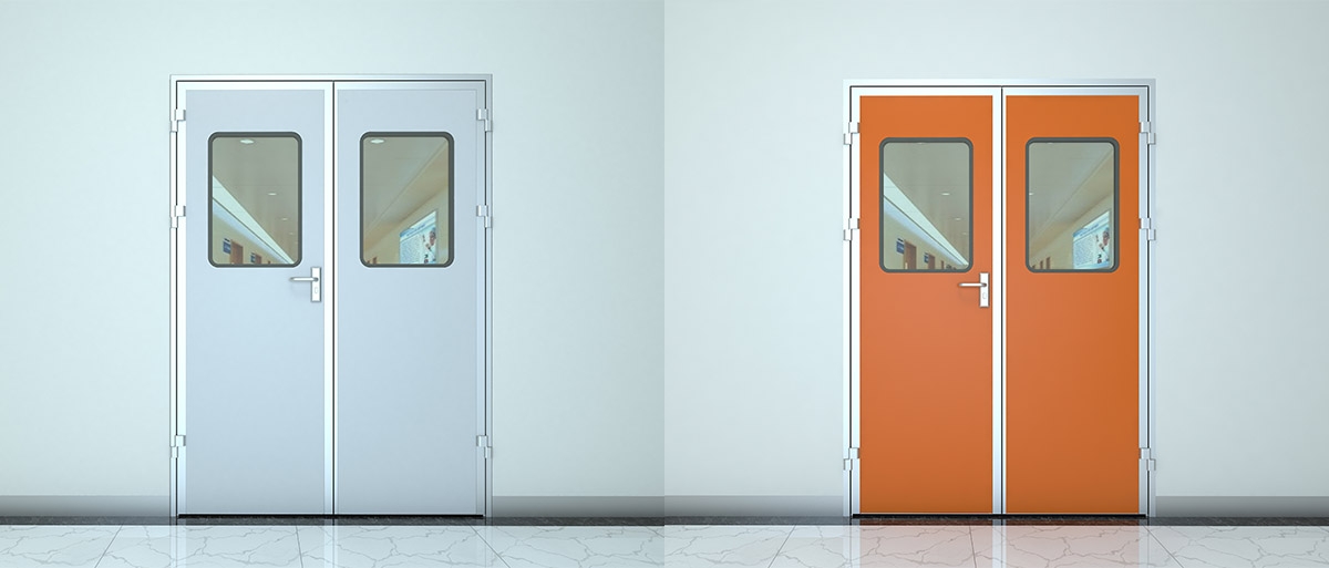 Cleanroom Swing Doors for Laboratories with 50mm Door Leaf Thickness