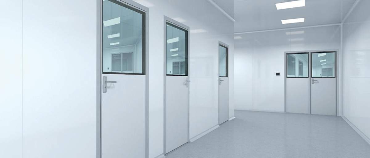 Hospital Room Doors: Half Glass Swing Door for Safety & Visibility