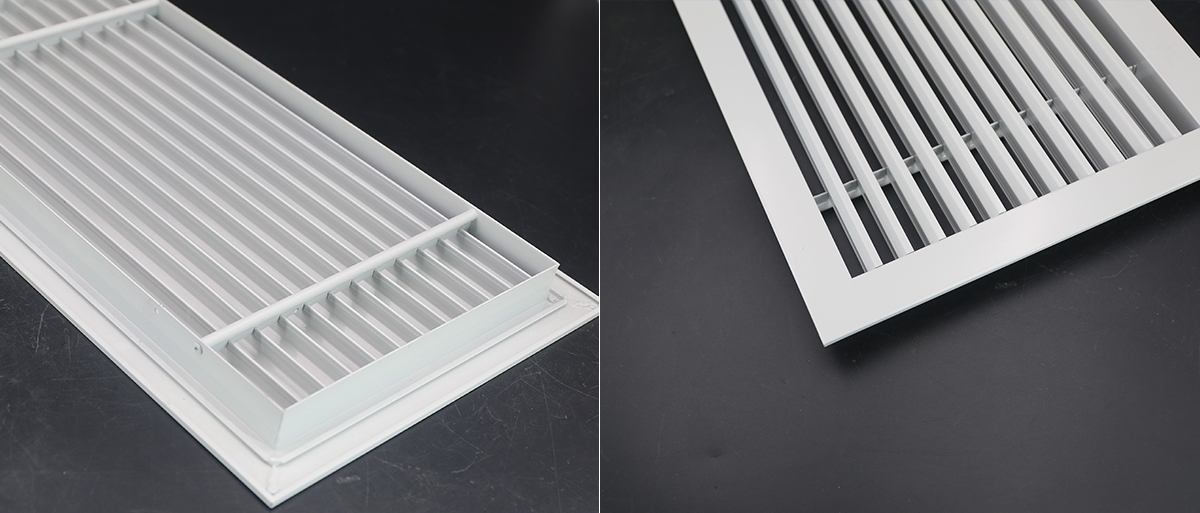 Linear Bar Grille Air Conditioning Diffuser with 0° Angle Blades for ...